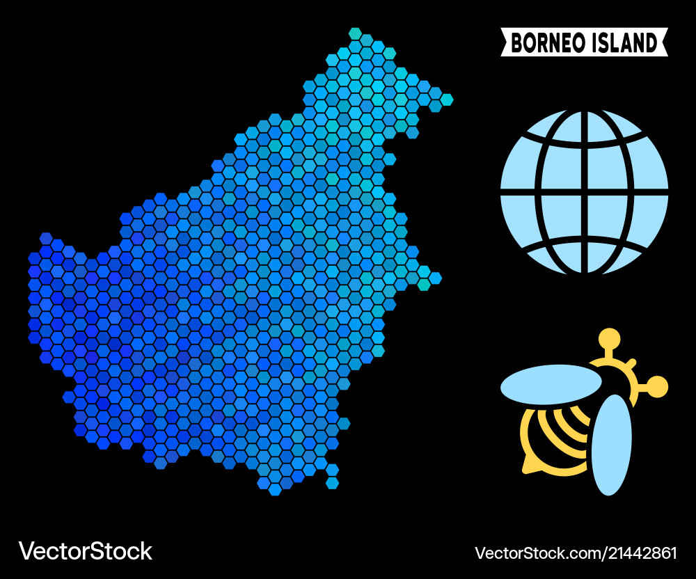 Blue Island Borneo Vector Images (over 180)