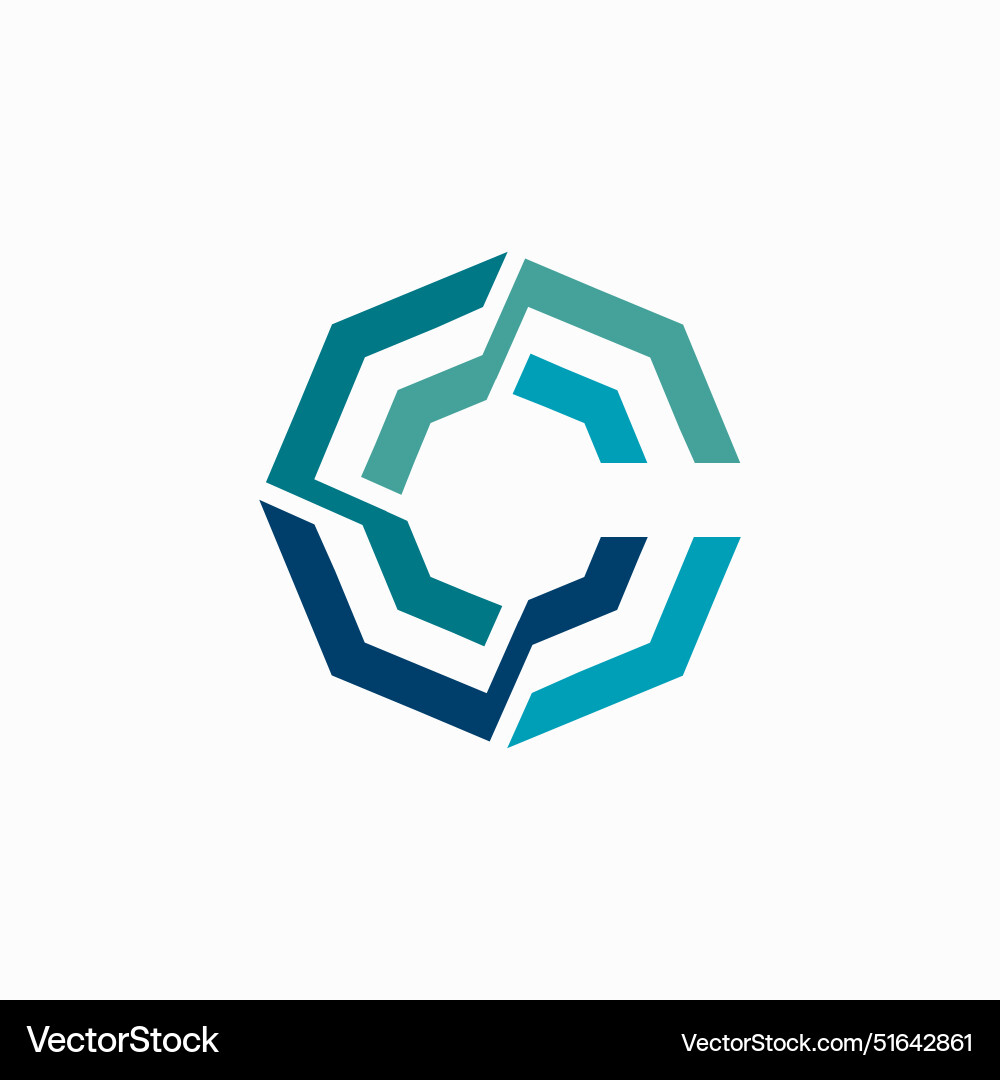 C letter mark logo icon Royalty Free Vector Image