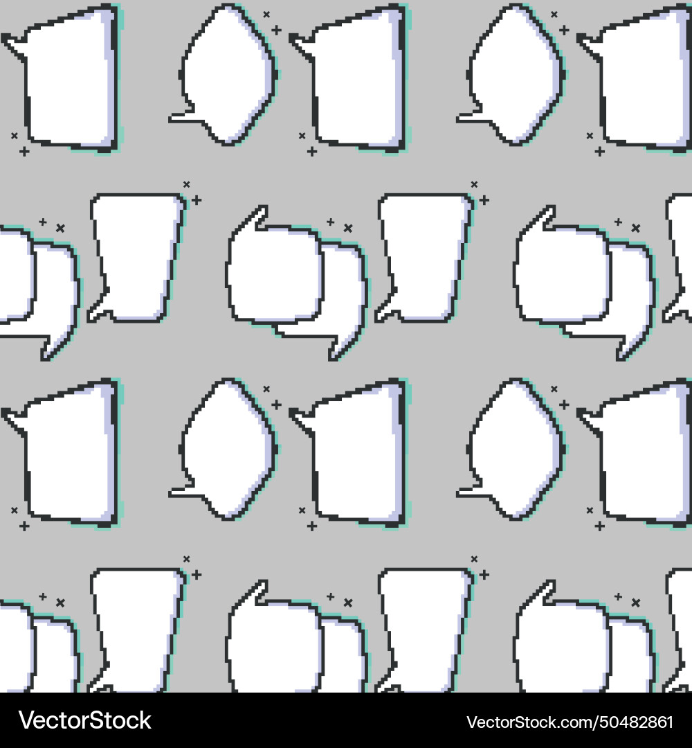 Comic bubble chat pattern background Royalty Free Vector