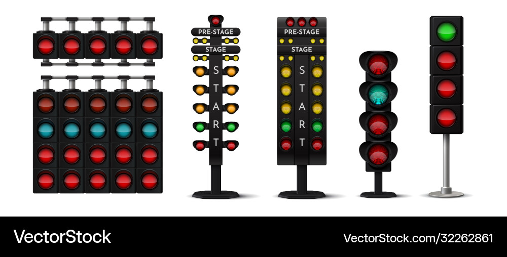 Amber Traffic Light Vector Images (over 120)