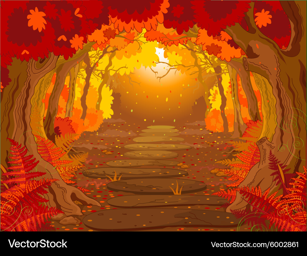 Magic forest Royalty Free Vector Image - VectorStock