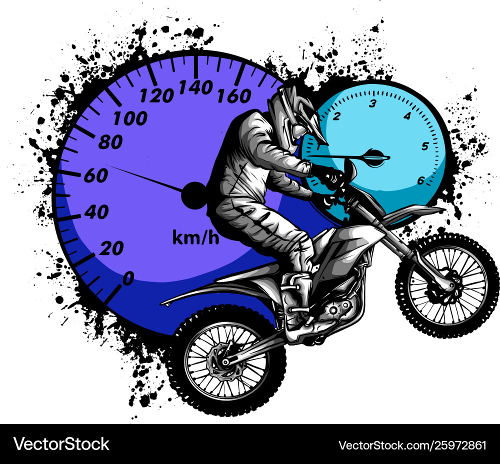 Sport superbike motorcycle Royalty Free Vector Image