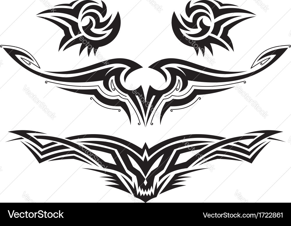 Tripal tattoo Royalty Free Vector Image - VectorStock
