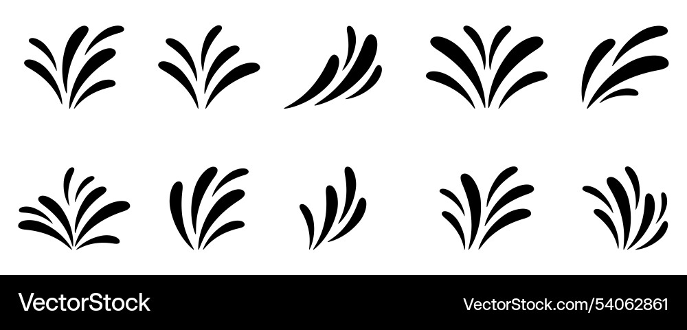 Water Spray Elements Royalty Free Vector Image
