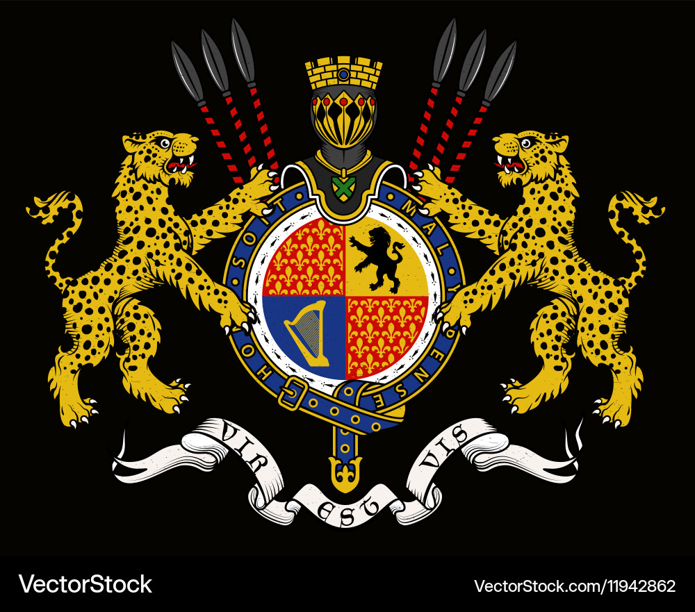 Wappen Ritter Lizenzfreies Vektorbild - VectorStock