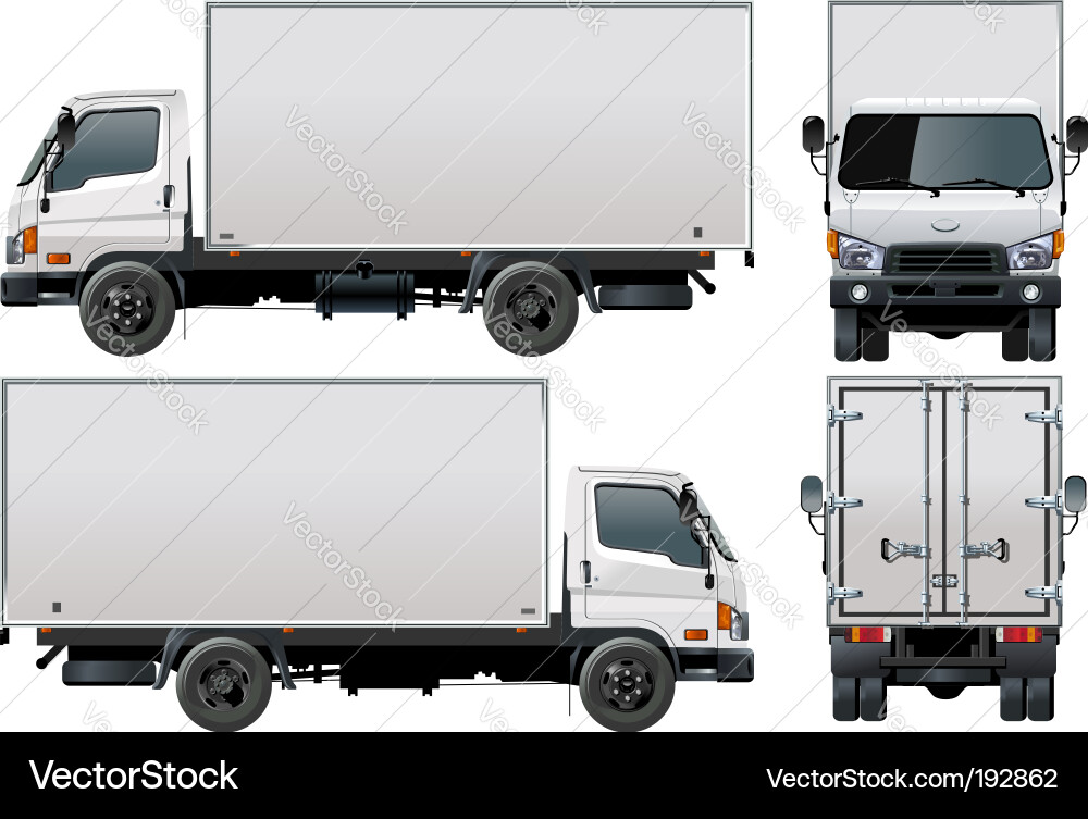 Delivery cargo truck Royalty Free Vector Image