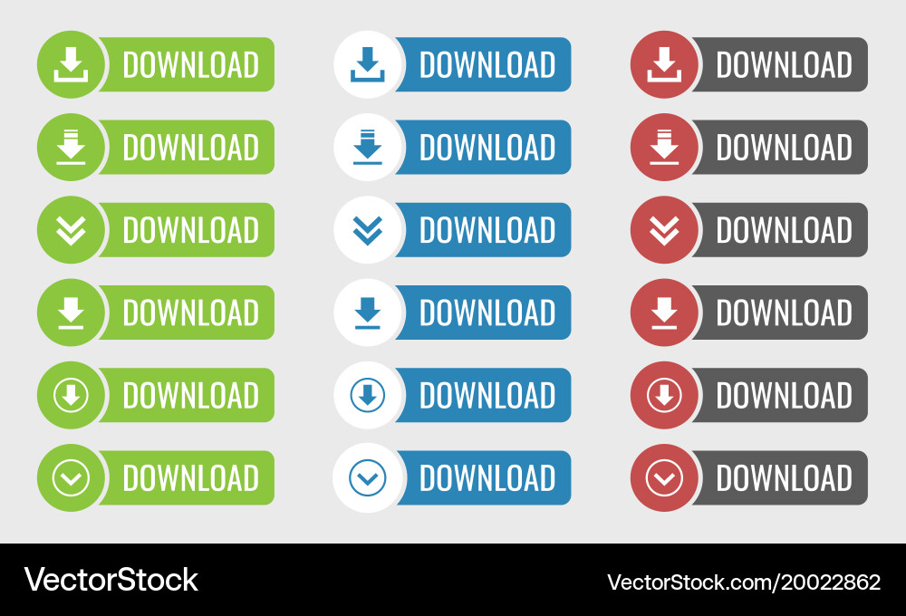 Download button Royalty Free Vector Image - VectorStock