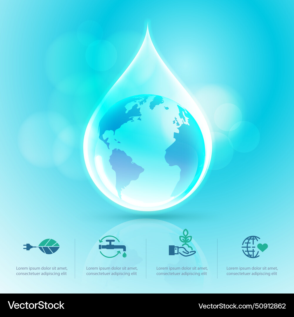 Earthdrop Royalty Free Vector Image - VectorStock