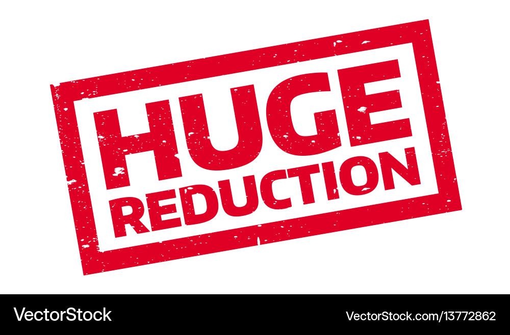 Huge reduction rubber stamp Royalty Free Vector Image