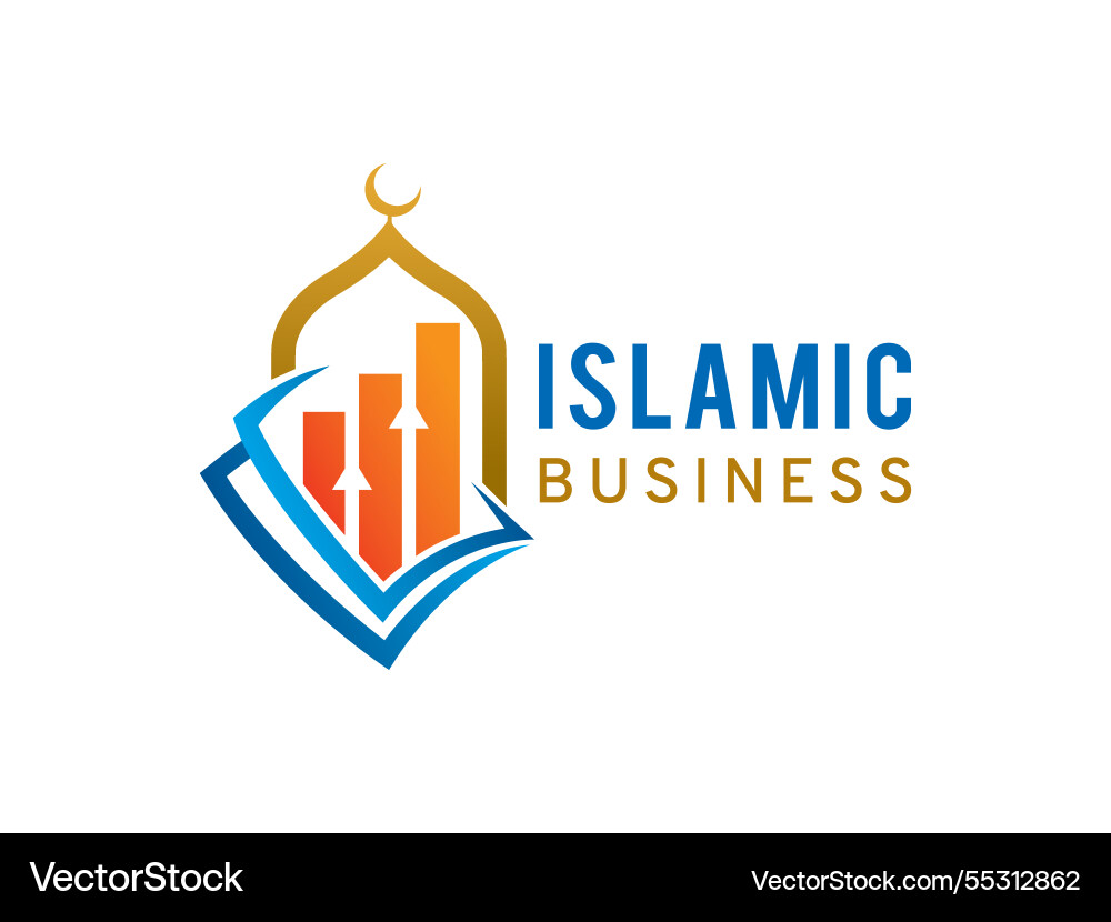 Islamic business logo symbol or icon template Vector Image