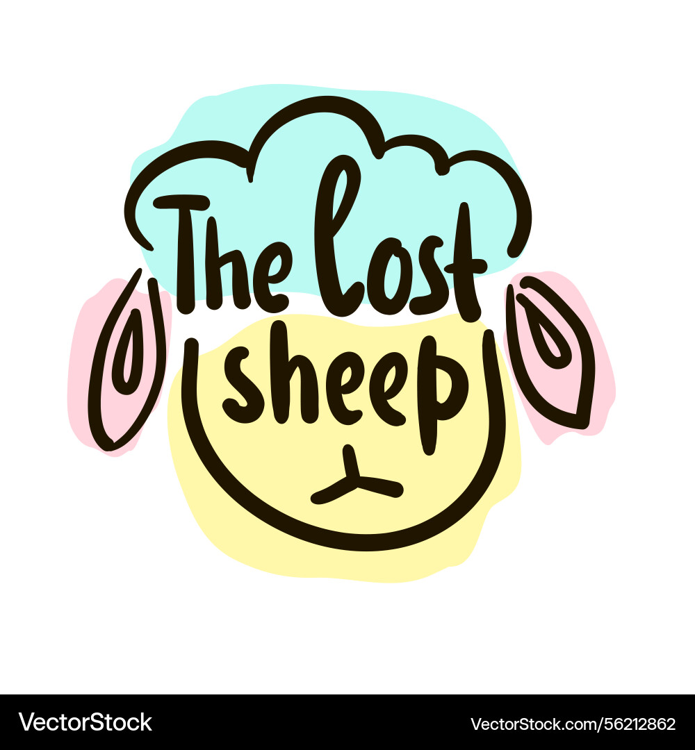 Lost sheep Royalty Free Vector Image - VectorStock