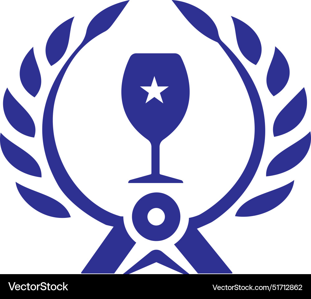 Wine Glass Logo Design Template Images Royalty Free Vector