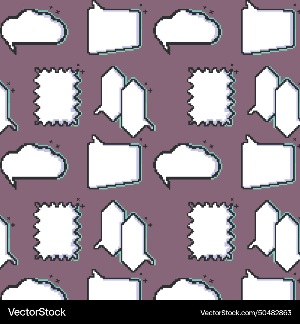 Comic bubble chat pattern background Royalty Free Vector