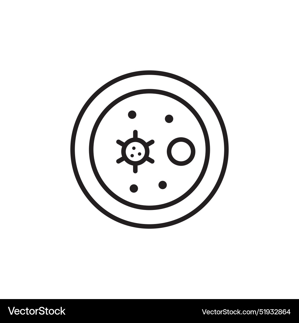 Bacteria microorganism icon ideal for biology Vector Image