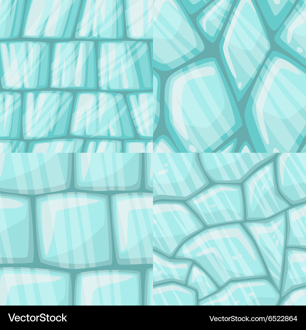 Cracked Ice Texture - Seamless Royalty Free Vector Image