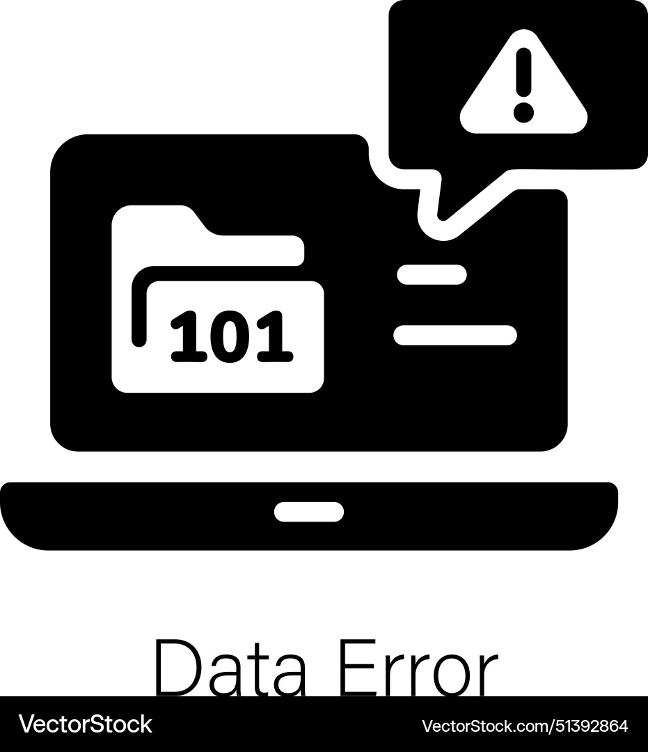 Data error Royalty Free Vector Image - VectorStock