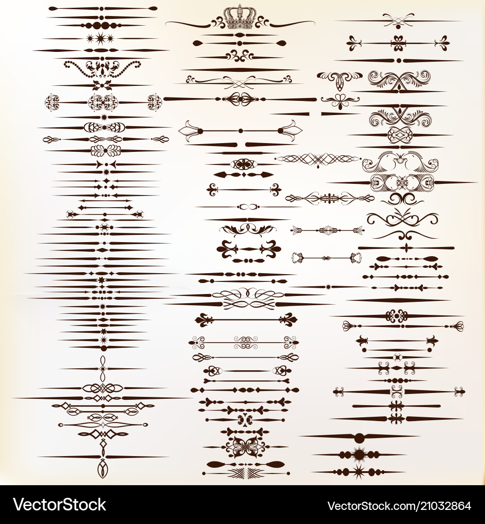 Decorative borders for your elegant design Vector Image