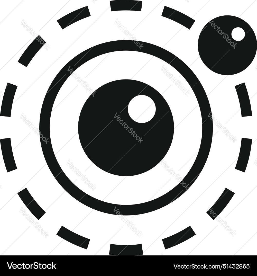 Abstract black and white geometric eye Royalty Free Vector