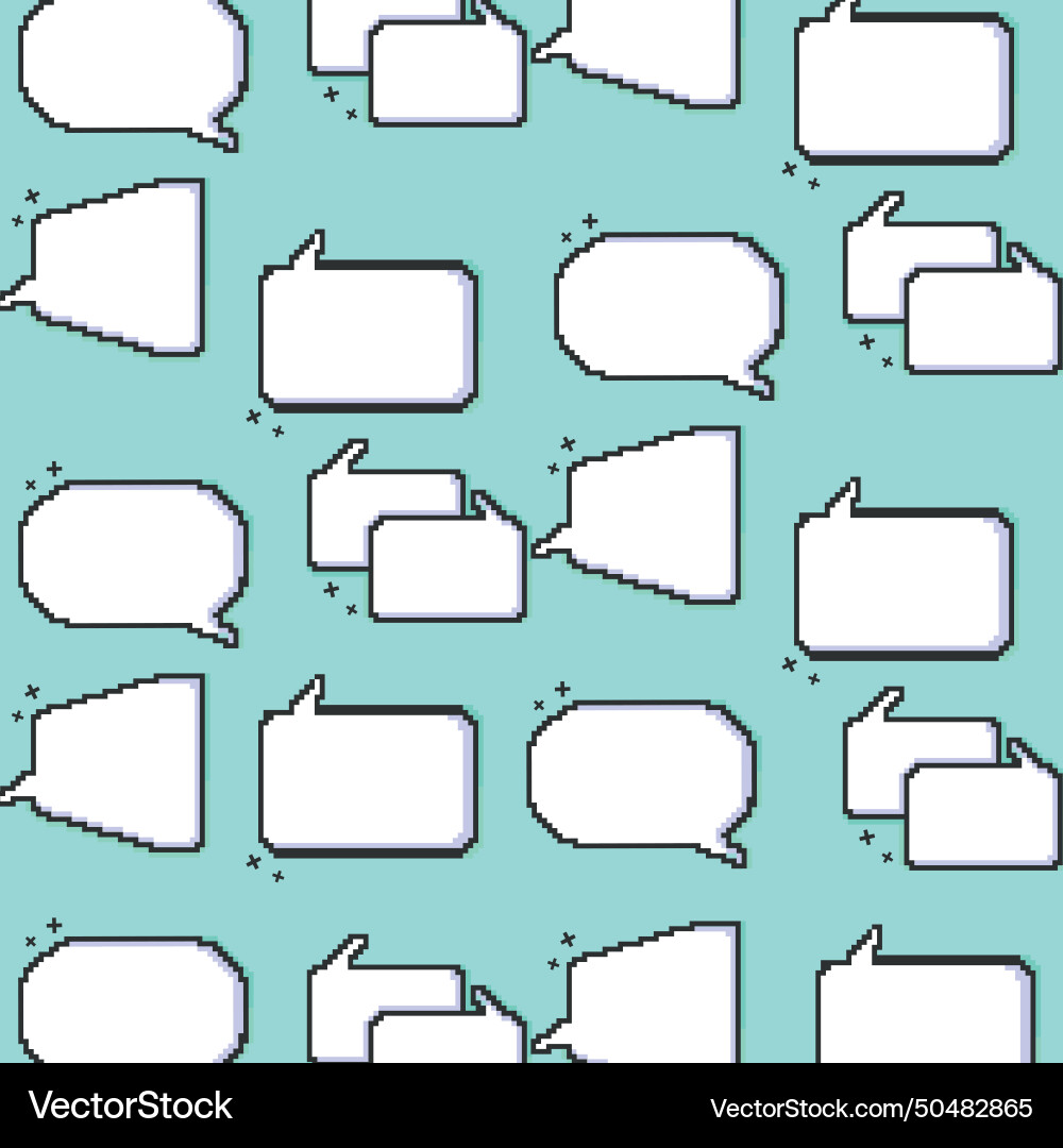 Comic bubble chat pattern background Royalty Free Vector