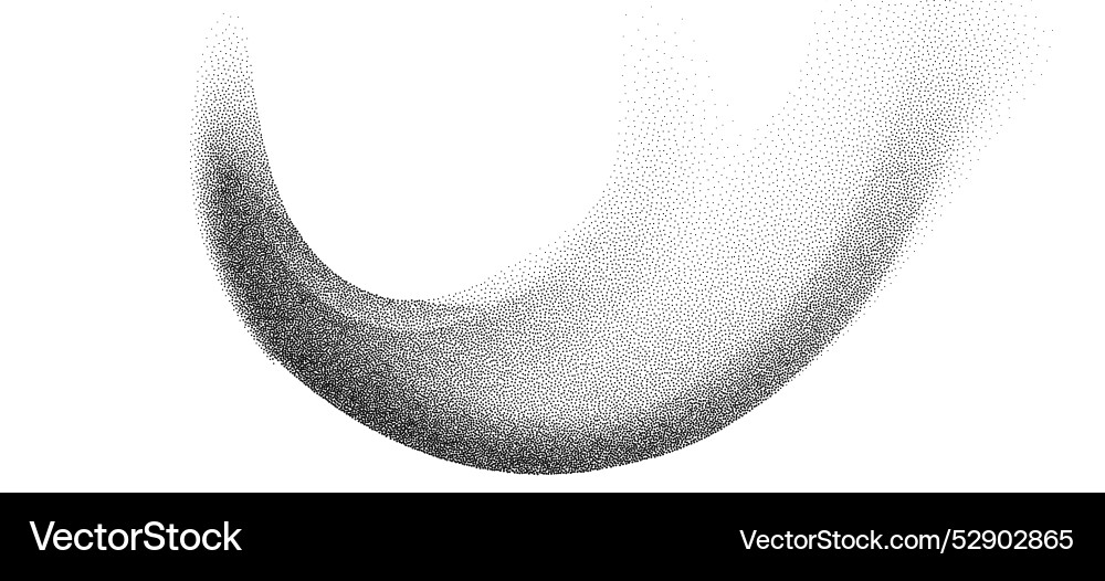 Dotwork abstract background black grain texture Vector Image