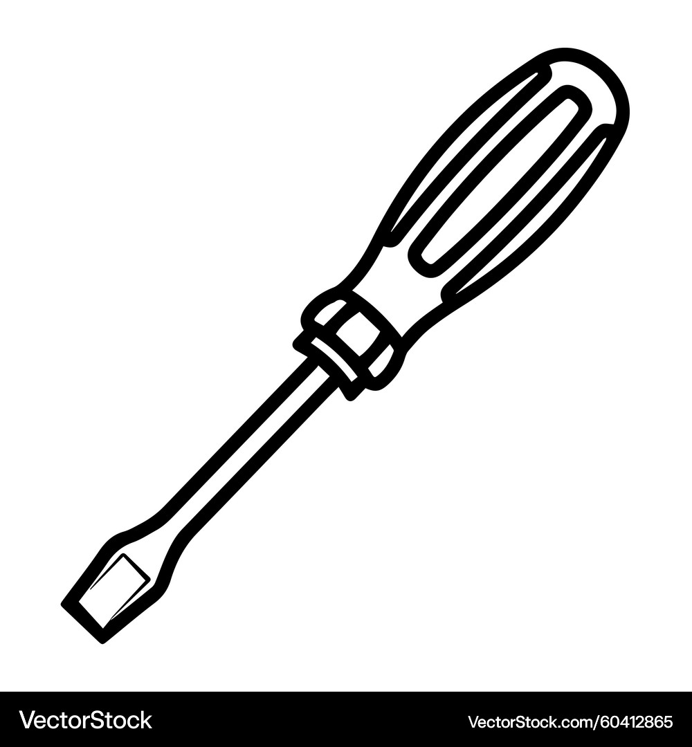 Flathead Screwdriver Icon – Royalty-Free Vector | VectorStock