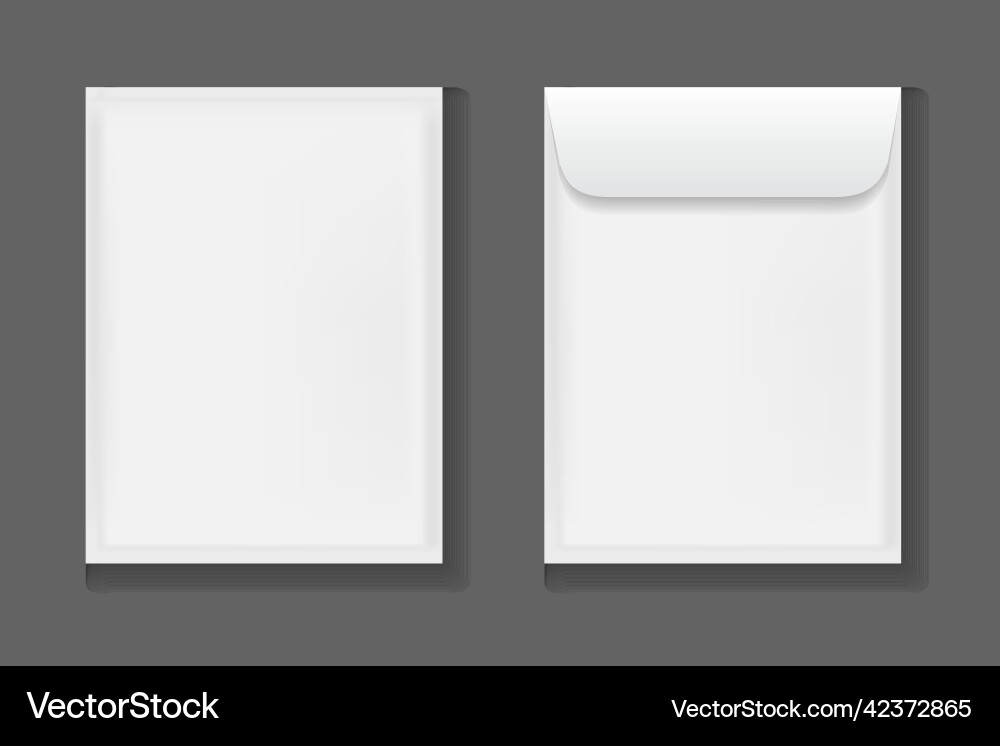 Office envelope template Royalty Free Vector Image