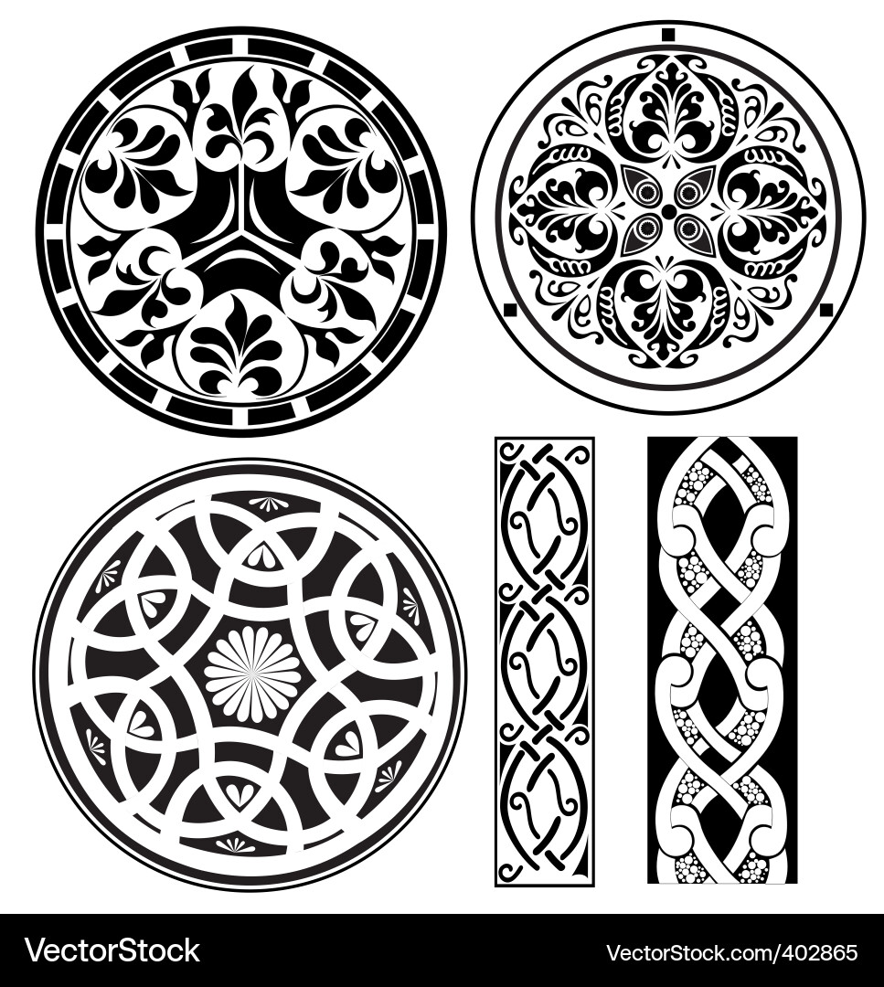 Ornamental round Royalty Free Vector Image - VectorStock