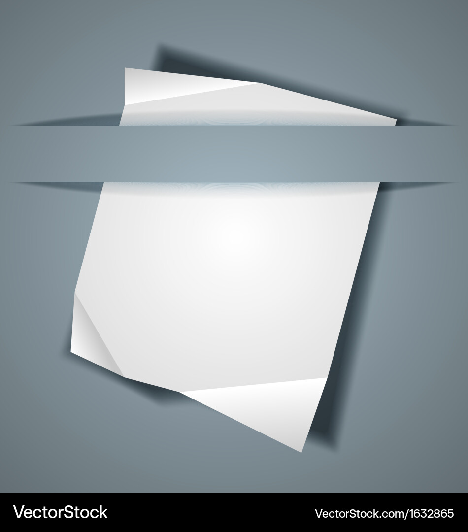 Paper sheet Royalty Free Vector Image - VectorStock