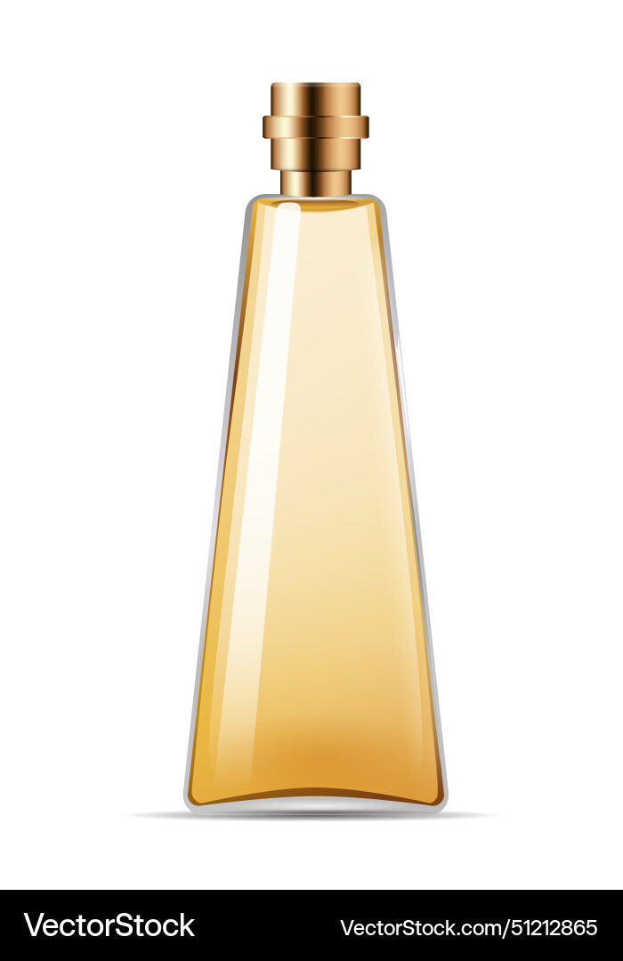 Perfume bottle on white background realistic Vector Image