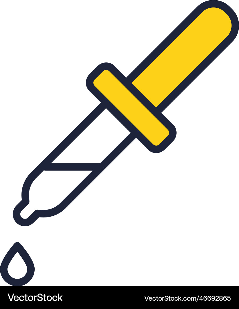 Pipette Dropper Icon Royalty Free Vector Image