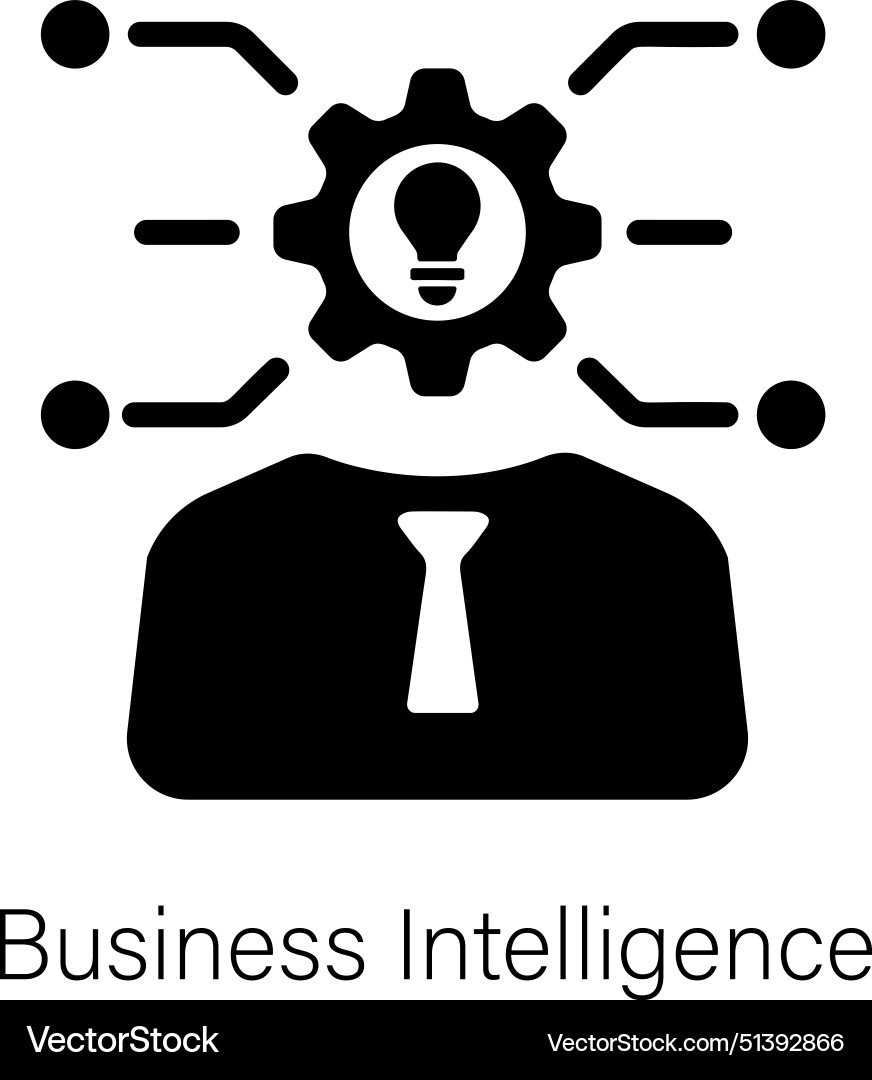Business intelligence Royalty Free Vector Image