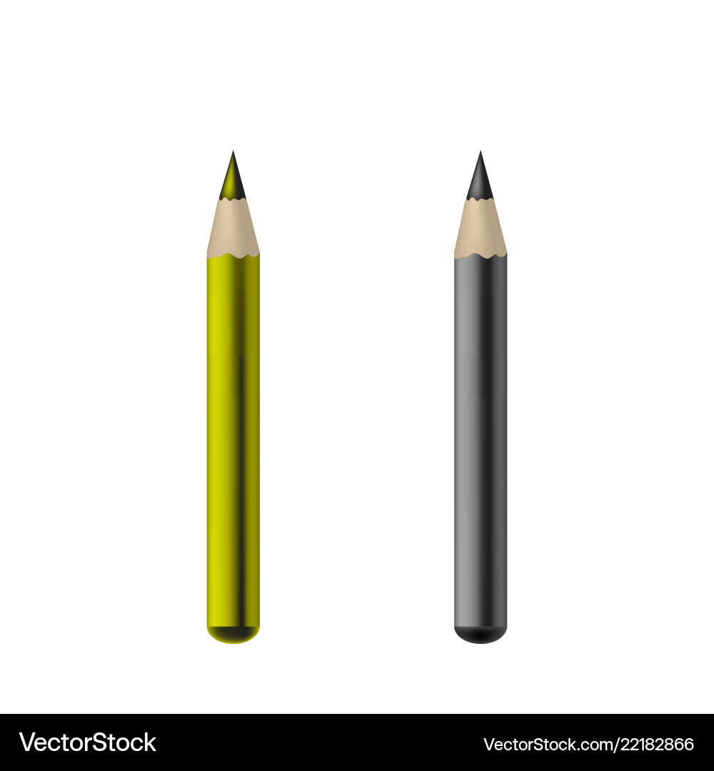 Cosmetic eye crayon - mock up template isolated Vector Image