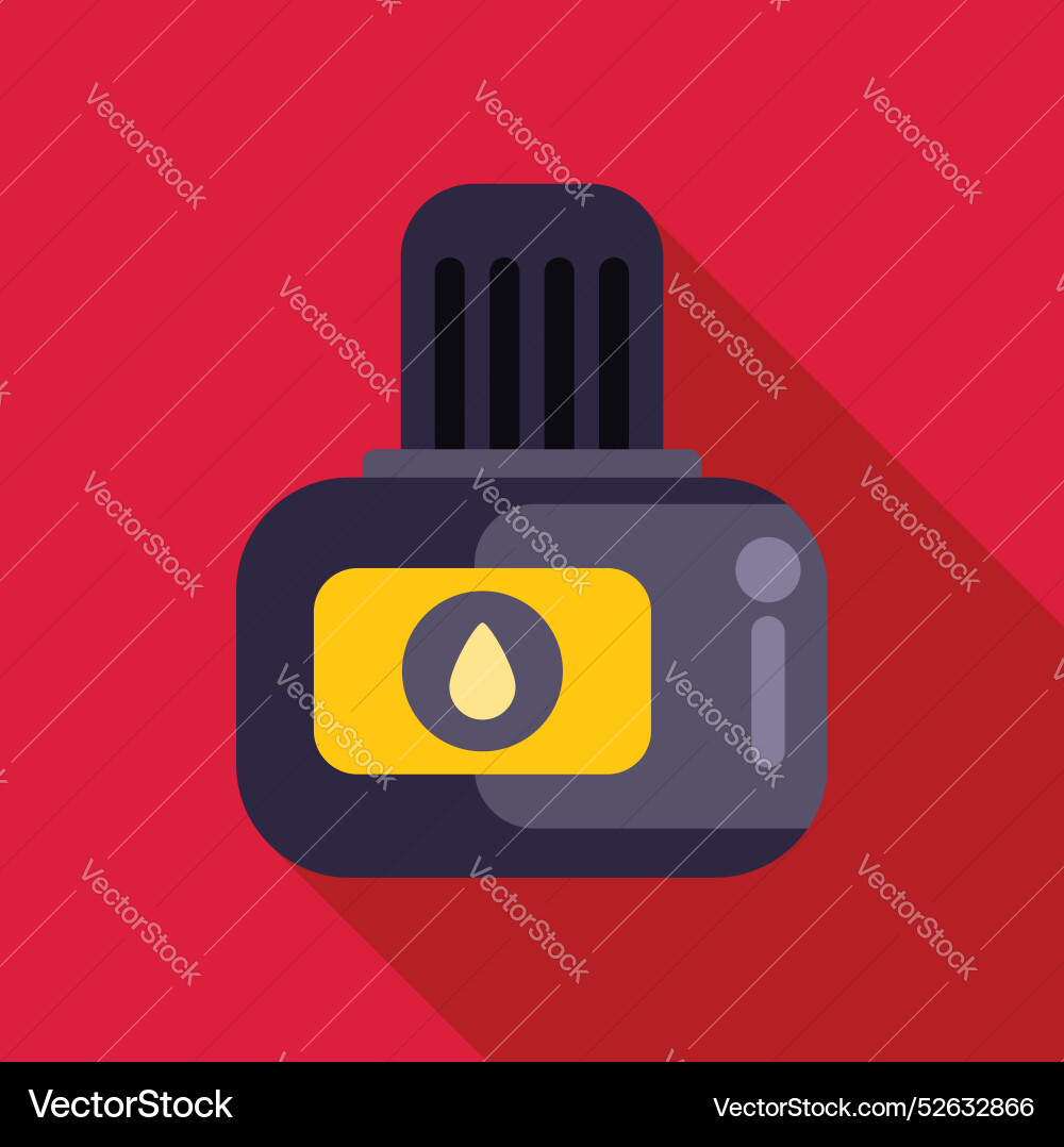 Ink cartridge icon showing level indicator Vector Image