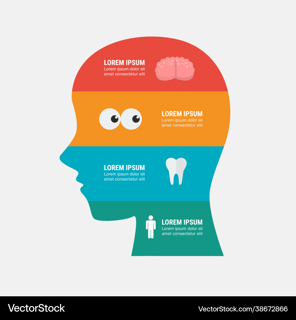 Medical infographic design template Royalty Free Vector