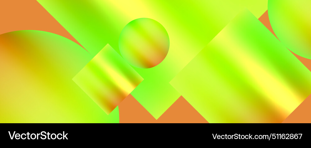 A green and orange abstract background with Vector Image