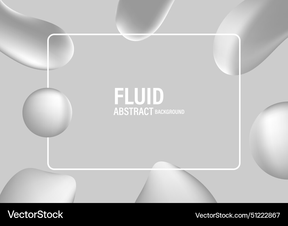 Abstract white fluid background Royalty Free Vector Image
