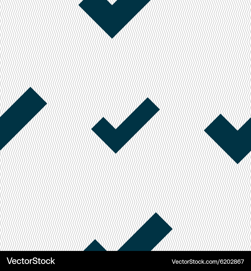 Check mark sign icon confirm approved symbol Vector Image