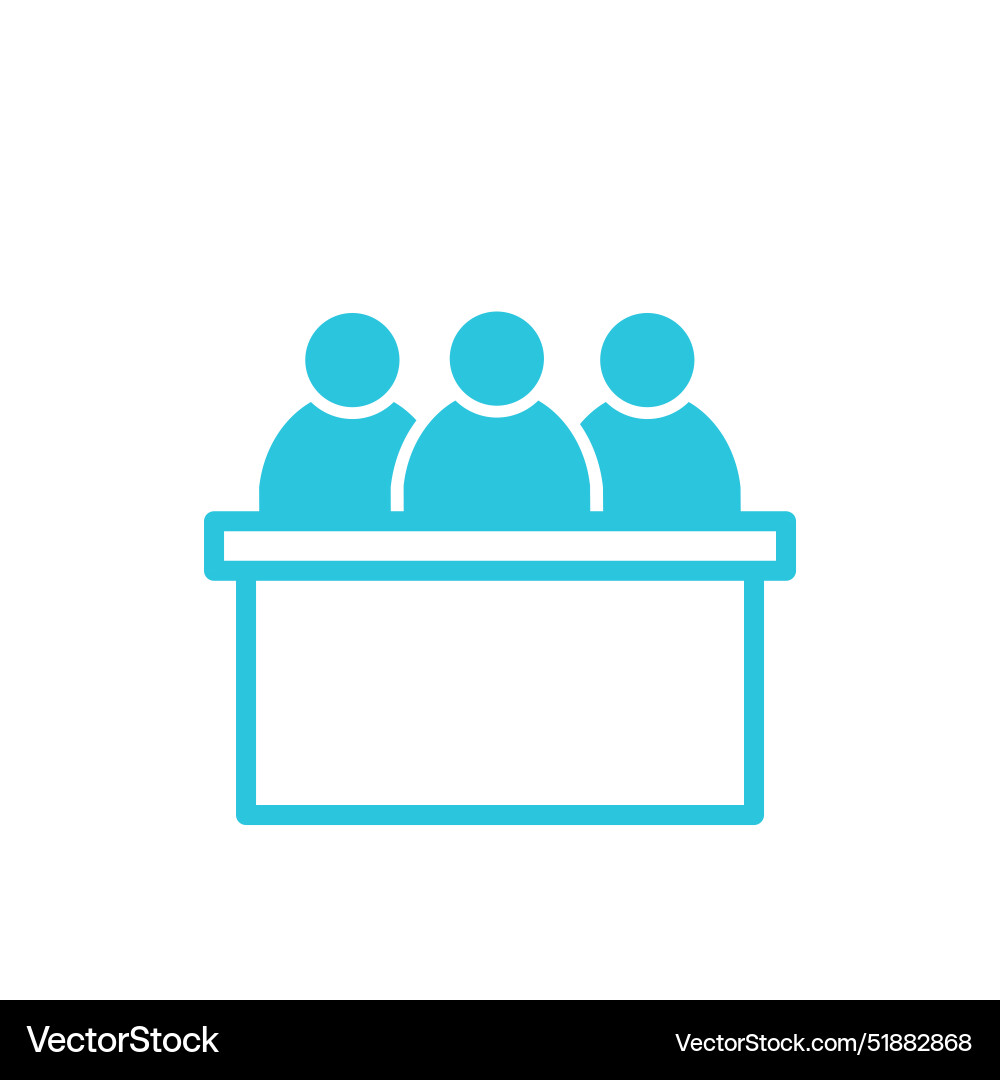 Council icon isolated on white background from Vector Image