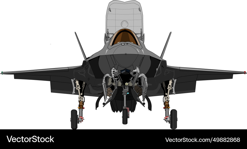 F 35b lightning ii vertical take off Royalty Free Vector