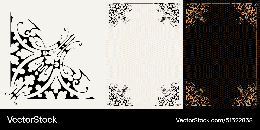 Luxury frame invitation card background Royalty Free Vector