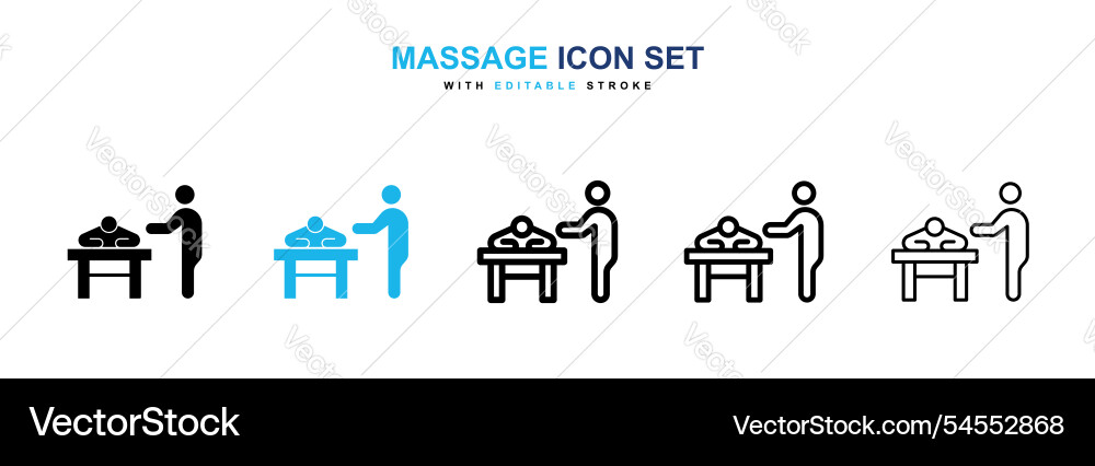 Massage icon Royalty Free Vector Image - VectorStock