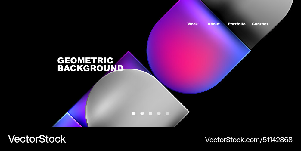 Round squares circles with fluid gradients Vector Image
