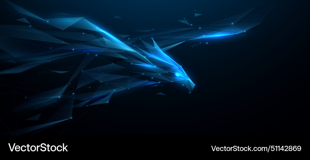 Bald eagle swoop attack animal wildlife Royalty Free Vector