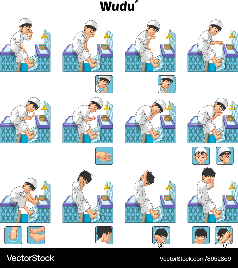 Islamic Wudu Vector Images (71)