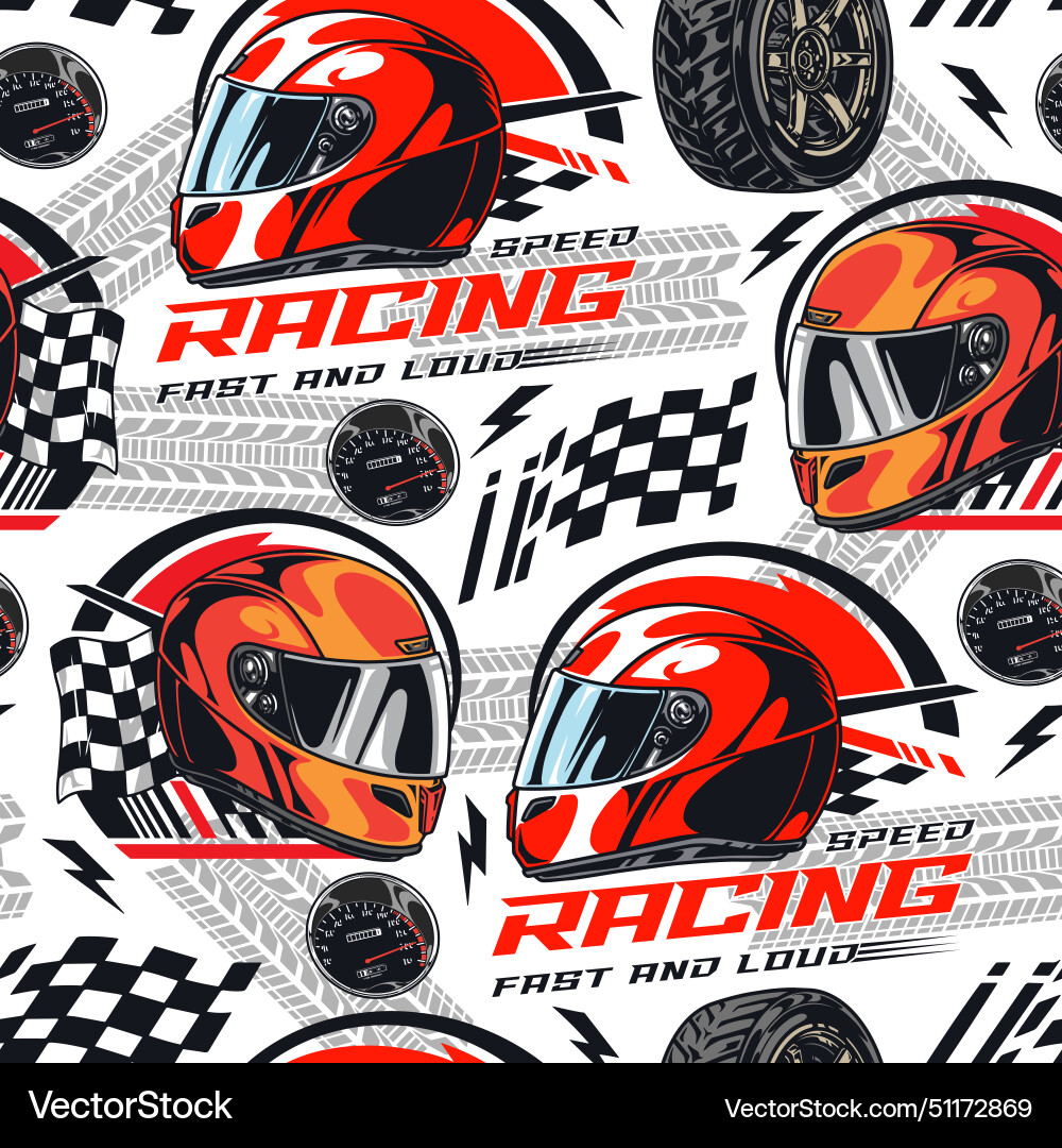 Fast racing pattern seamless colorful Royalty Free Vector