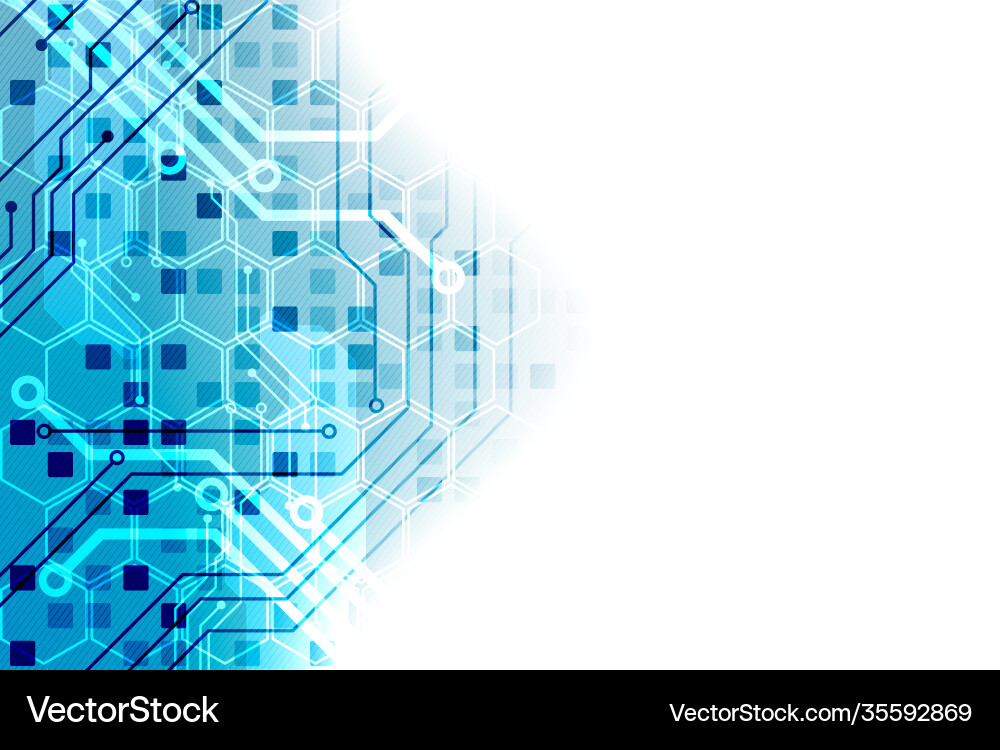 Hi-tech digital technology and engineering theme Vector Image