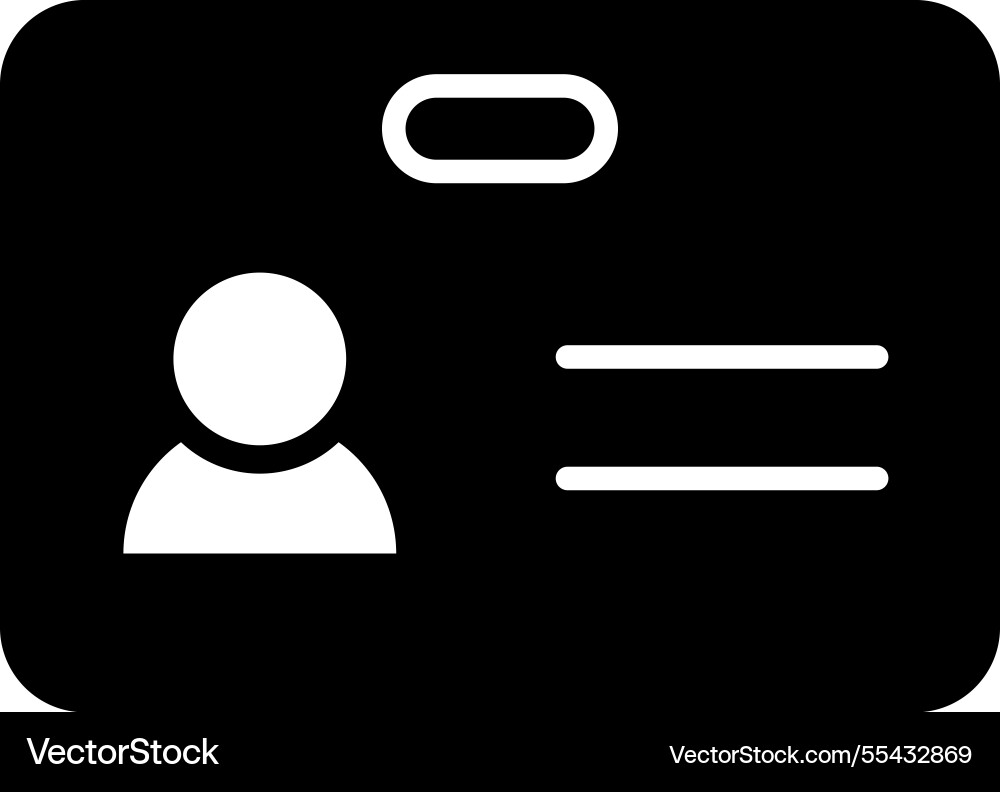 Id pass card Royalty Free Vector Image - VectorStock