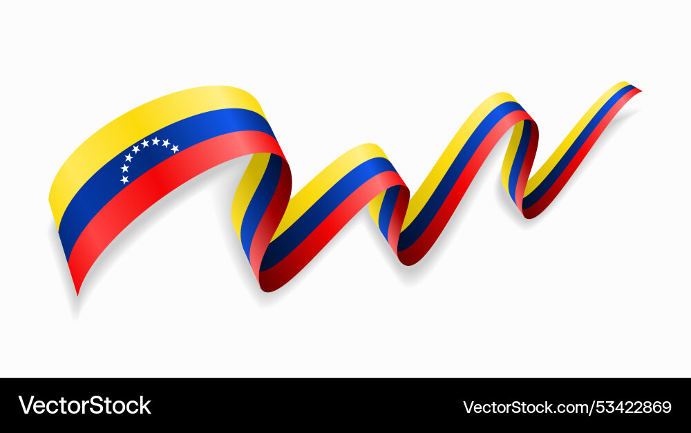 Wavy Venezuelan Flag Background Royalty Free Vector Image