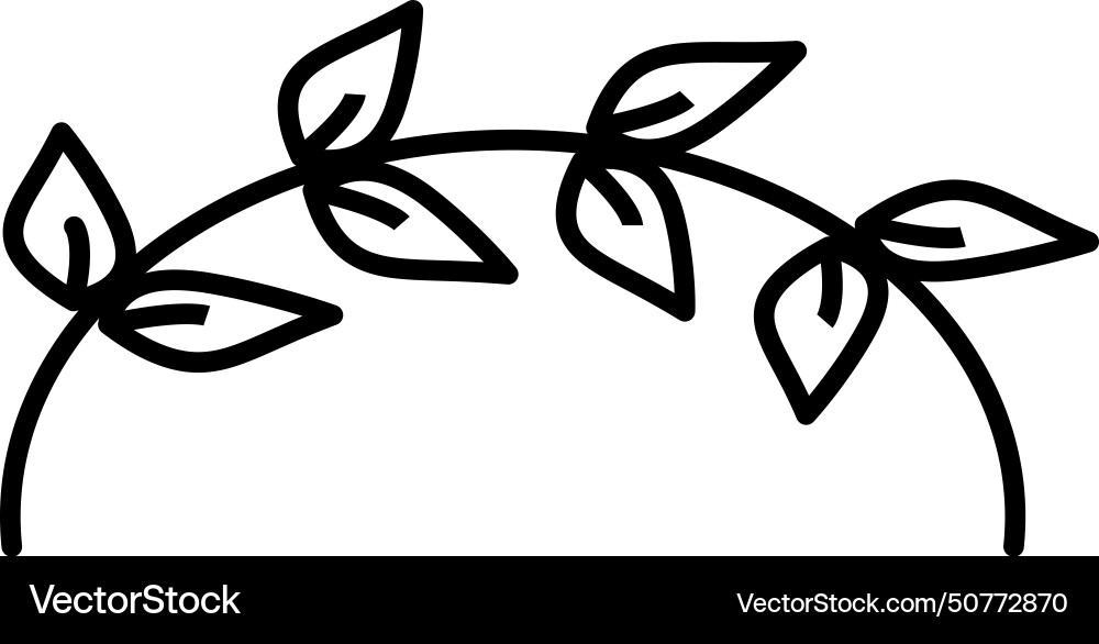 Floral decoration icon design template isolated Vector Image