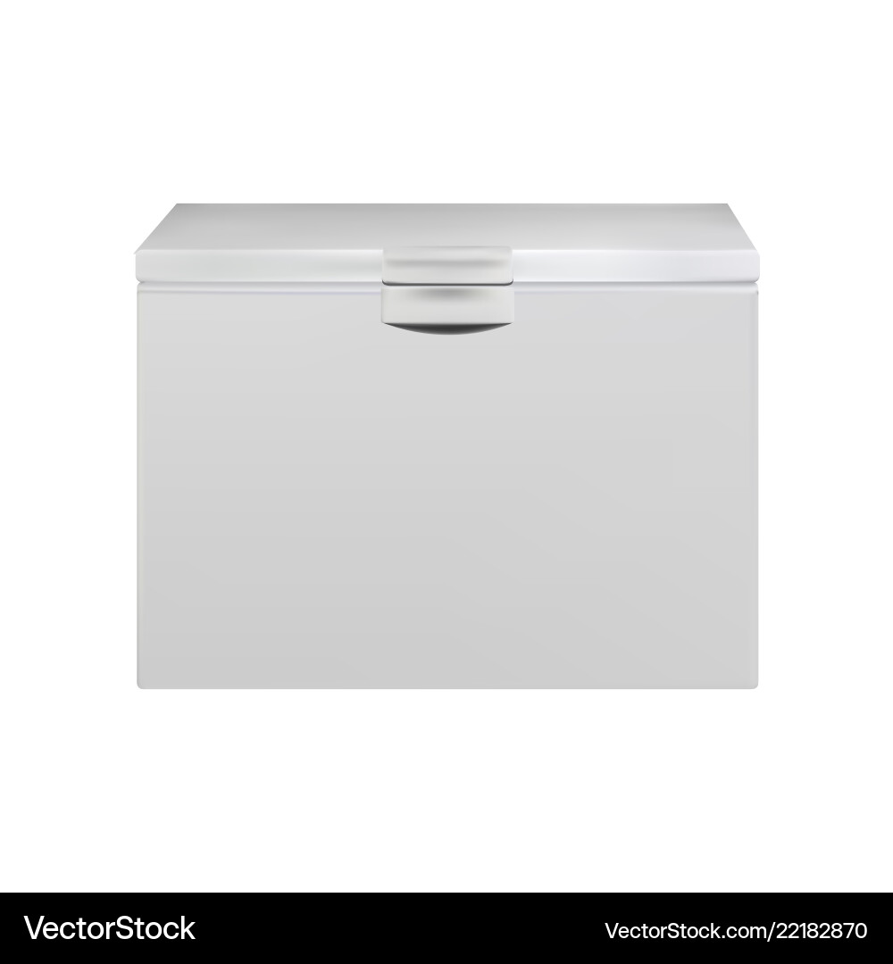Freezer - mock up template isolated on white Vector Image